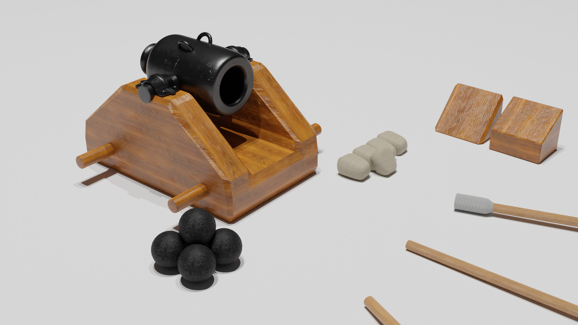 ArtStation - Generic 18th century mortar