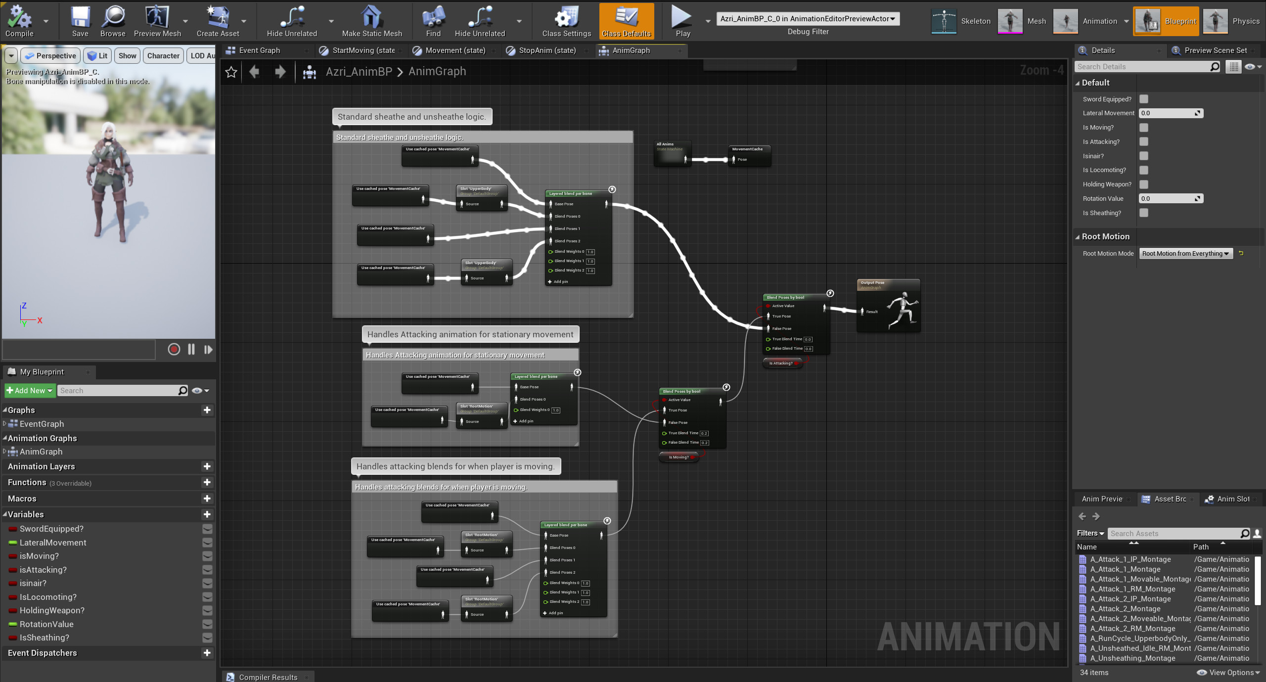 Danny Diaz - Azri Rig Animation in Unreal Engine