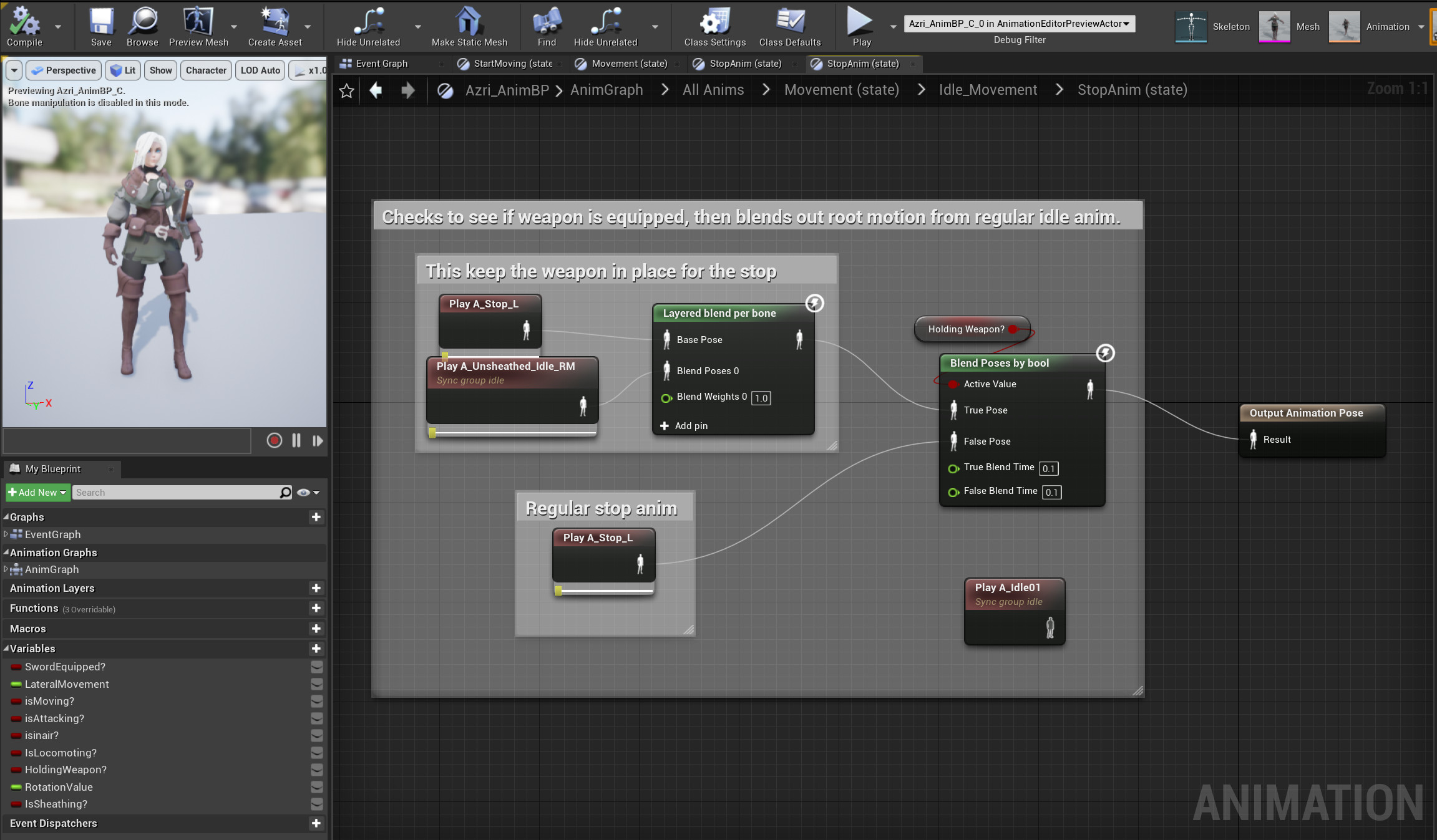 Danny Diaz - Azri Rig Animation in Unreal Engine
