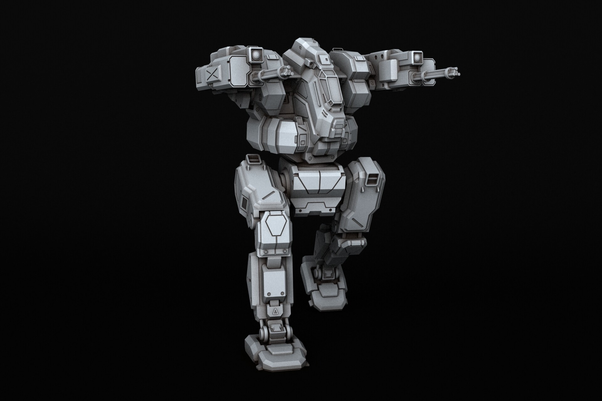 ArtStation - BATTLETECH BlackJack BJ-1 3D print model