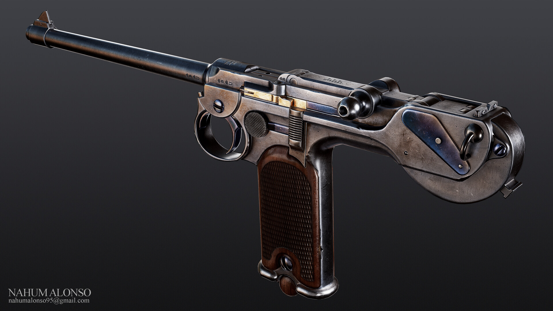 Nahum Alonso - C93 - Borchardt pistol