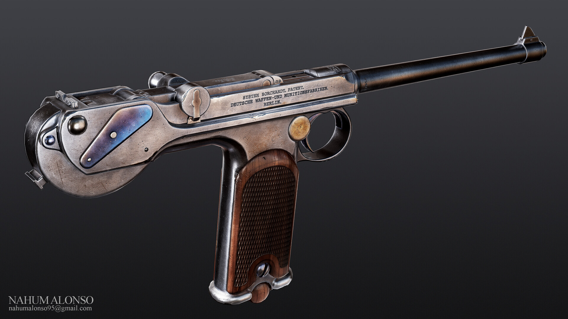 Nahum Alonso - C93 - Borchardt pistol
