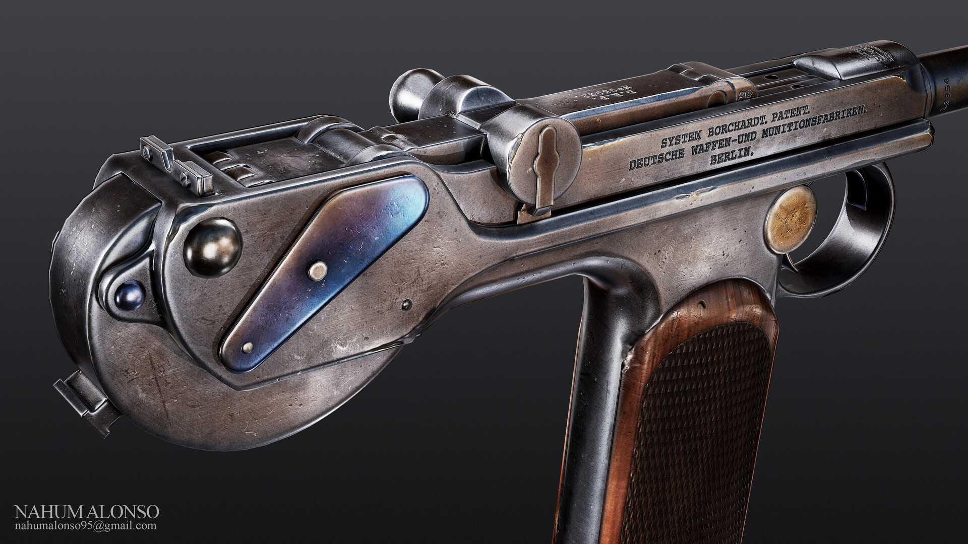 Nahum Alonso - C93 - Borchardt pistol