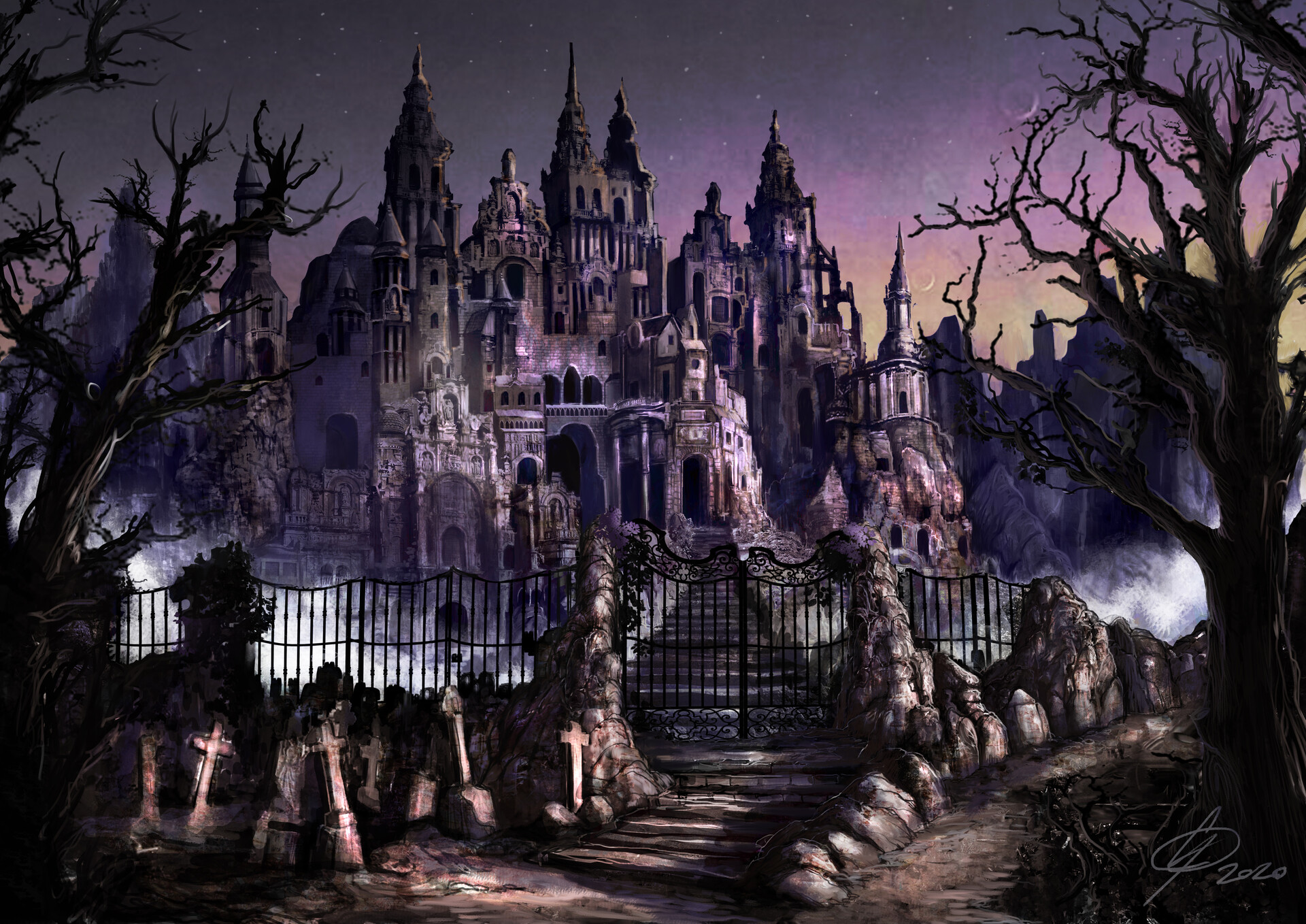 ArtStation - Abandoned castle