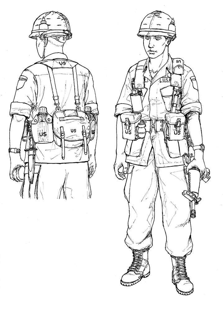 vietnam war coloring pages