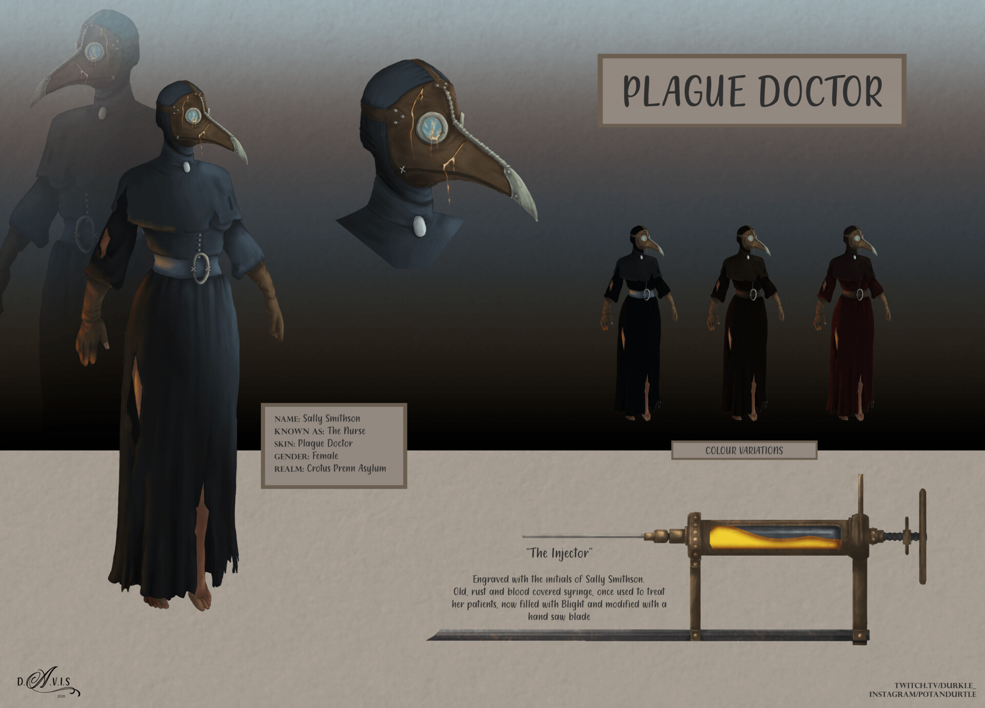 Alyxandria Davis - Entry for BHVR's DBD In game cosmetic contest ...