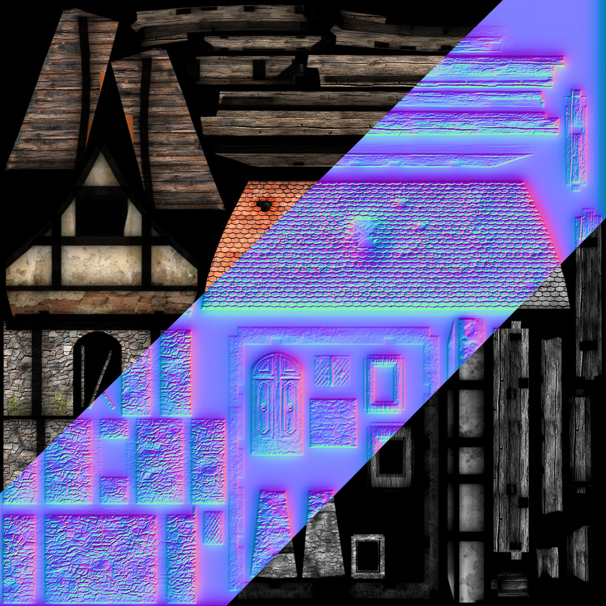 Keshav vats - Small Medieval Hut (Game Ready)