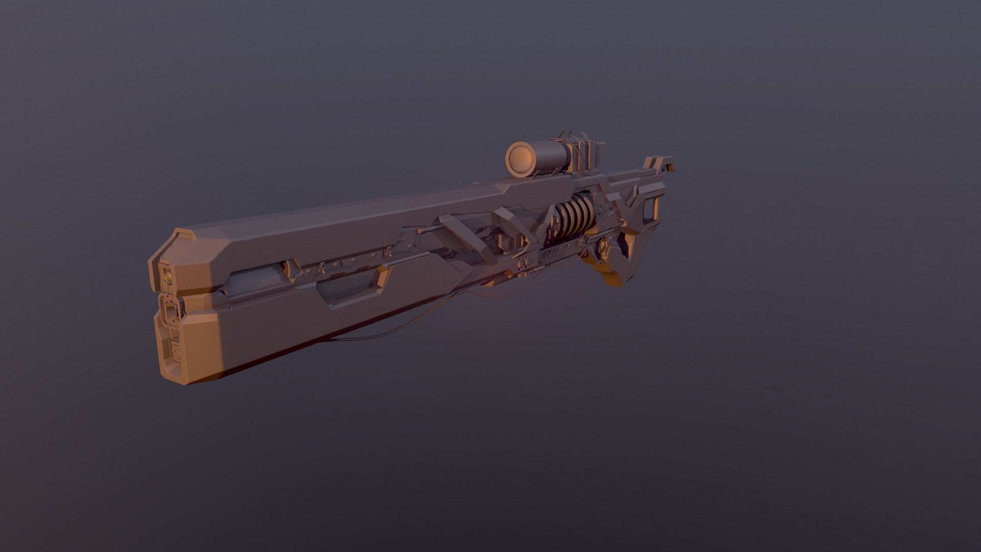 ArtStation - Sci fi Rifle WIP