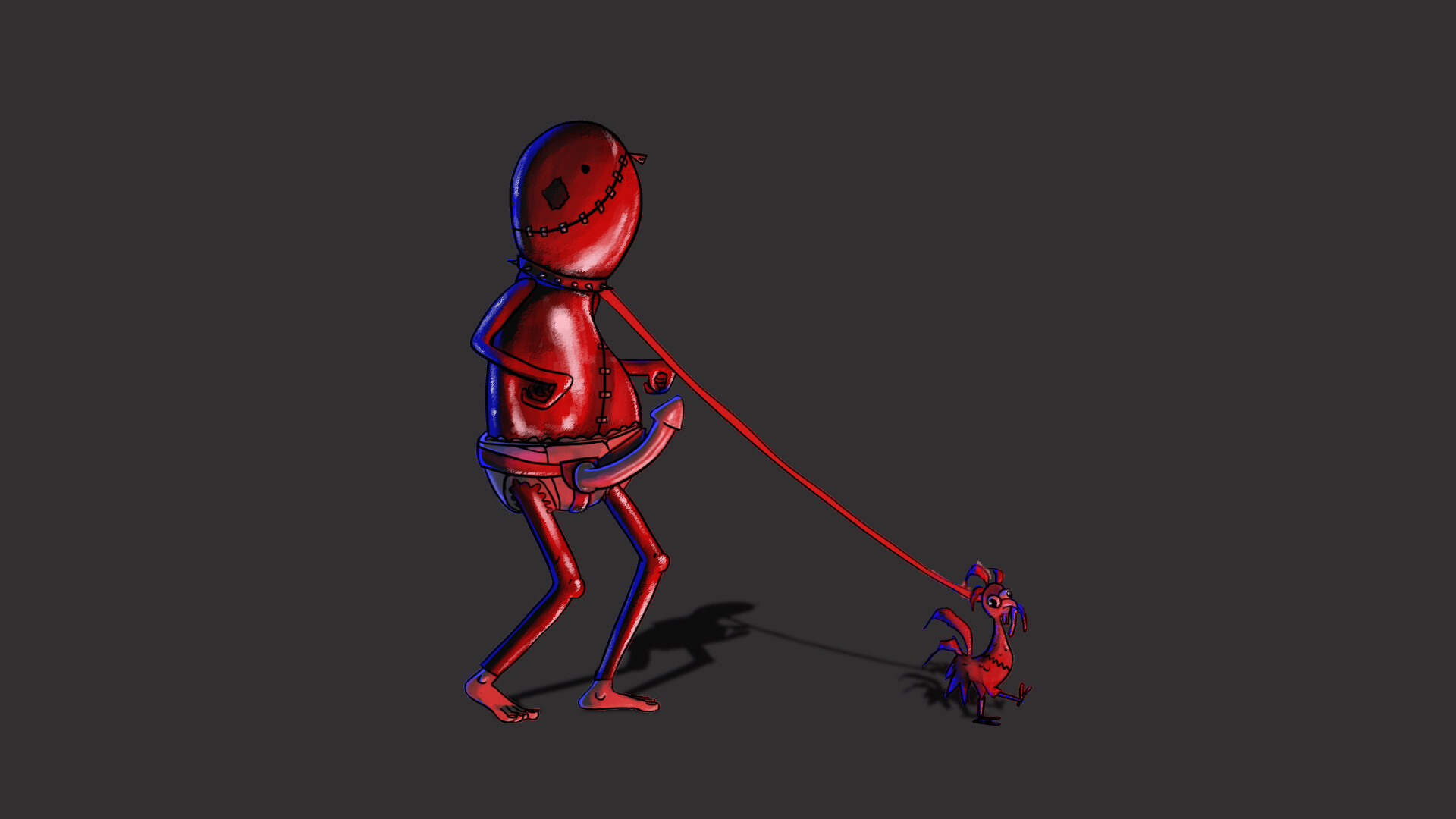 ArtStation - BDSM chiken and his submissive creep