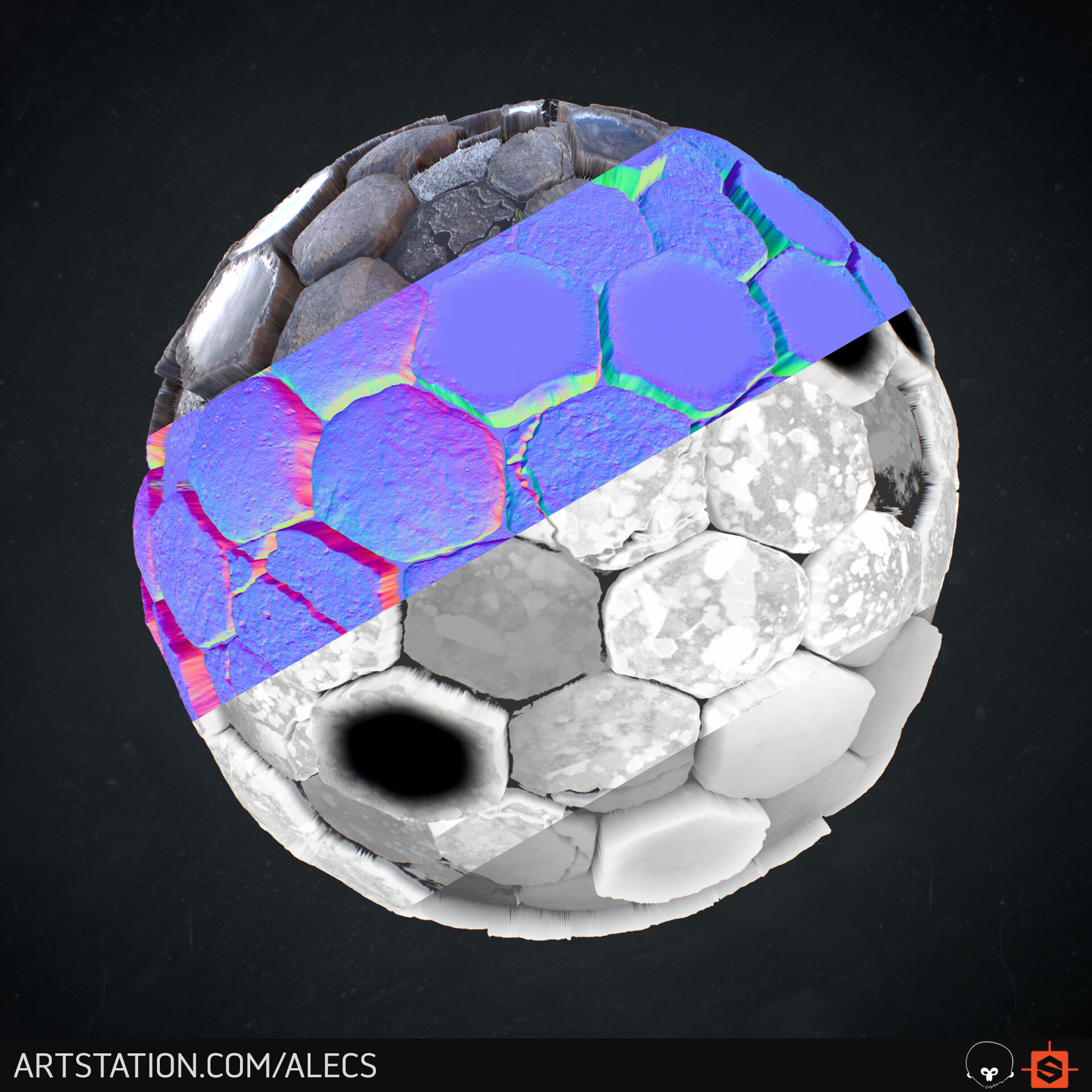 ArtStation - Giant's Causeway - Procedural Texture Project