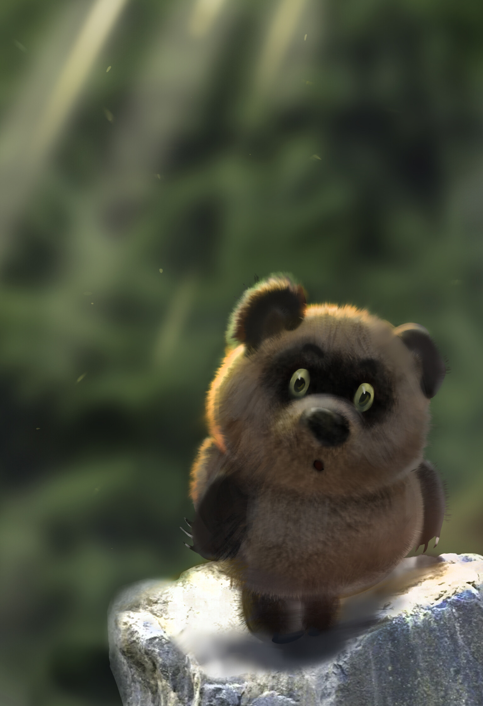 ArtStation - 2d render for cartoon: Winnie-the-Pooh