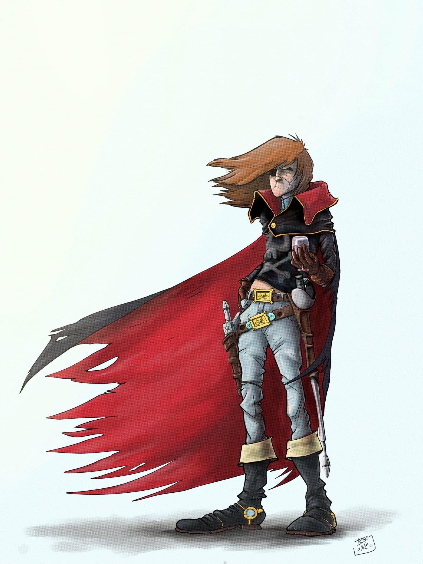 ArtStation - Captain Harlock