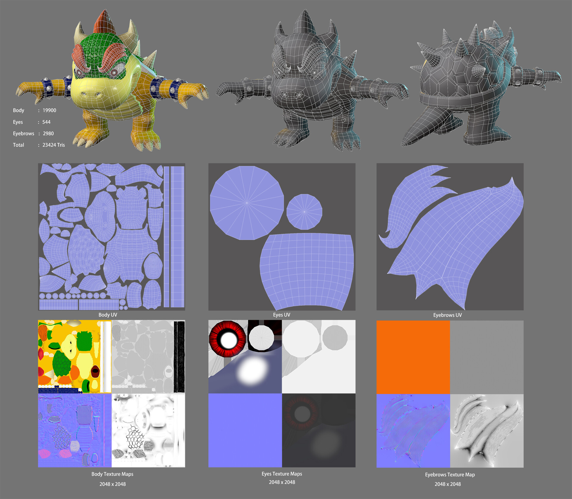 Kevin Kuhn - Bowser 64 - Modern Day Super Mario 64 Version of Bowser