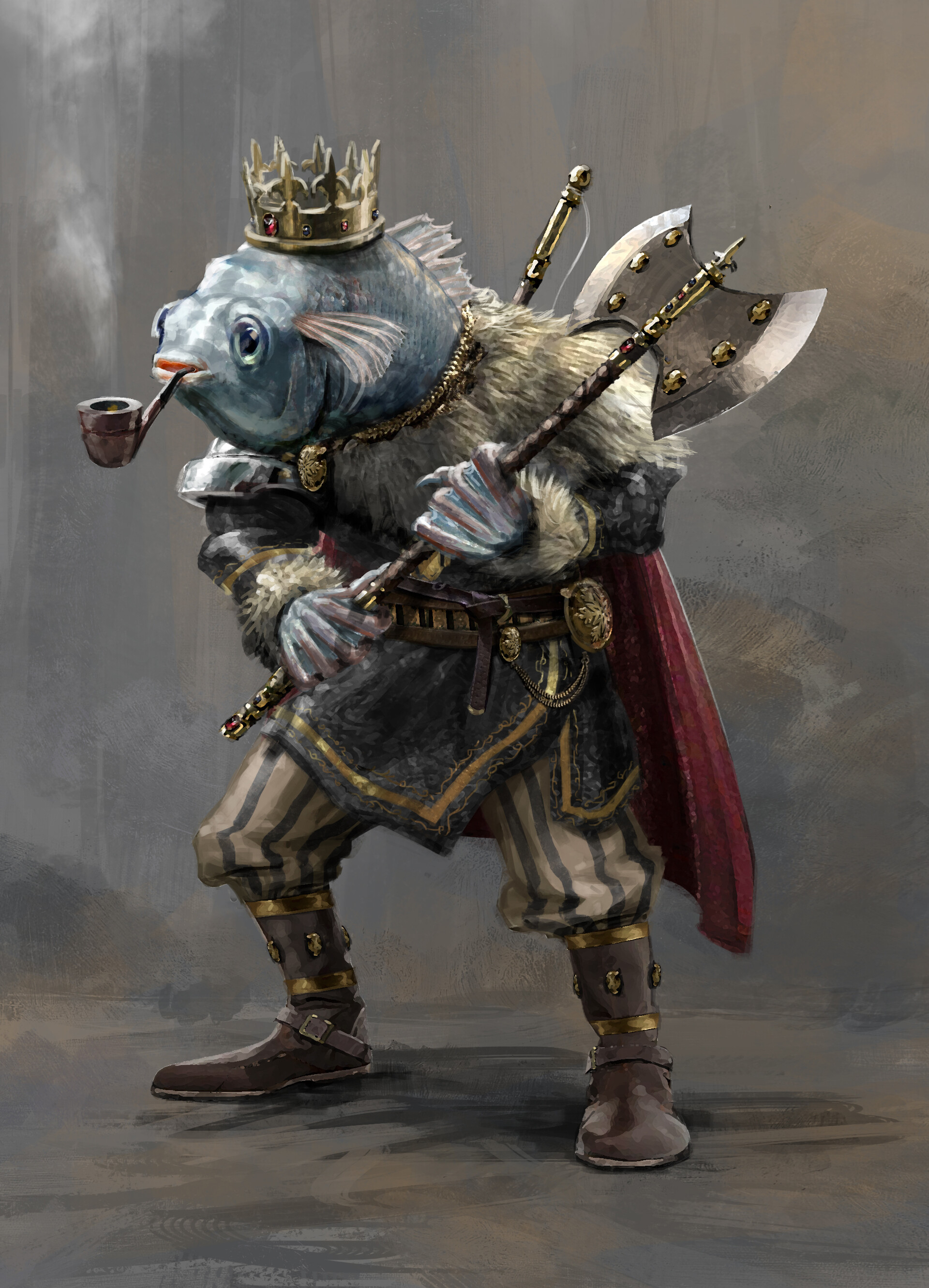 ArtStation - King Fish - DM's Character (2020)