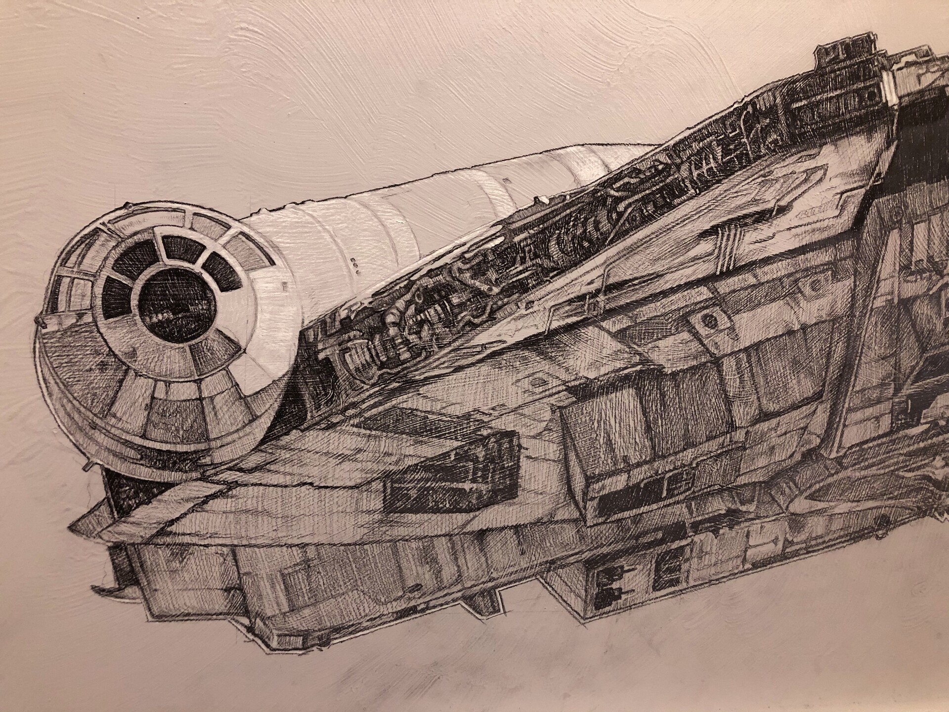 ArtStation - Millennium Falcon Illustration