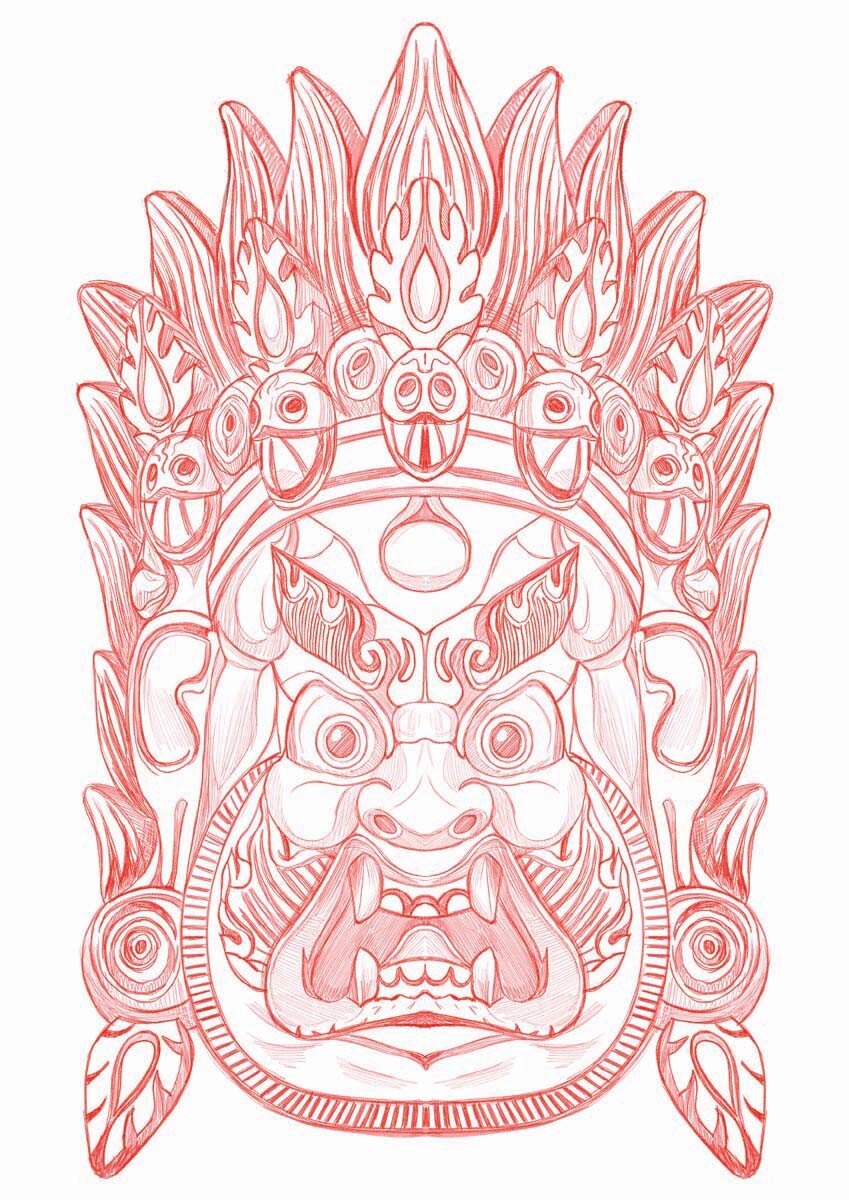 Sergey Art - Traditional Indian Mask