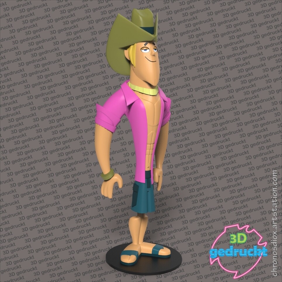 ArtStation - Geoff from Total Drama figure design