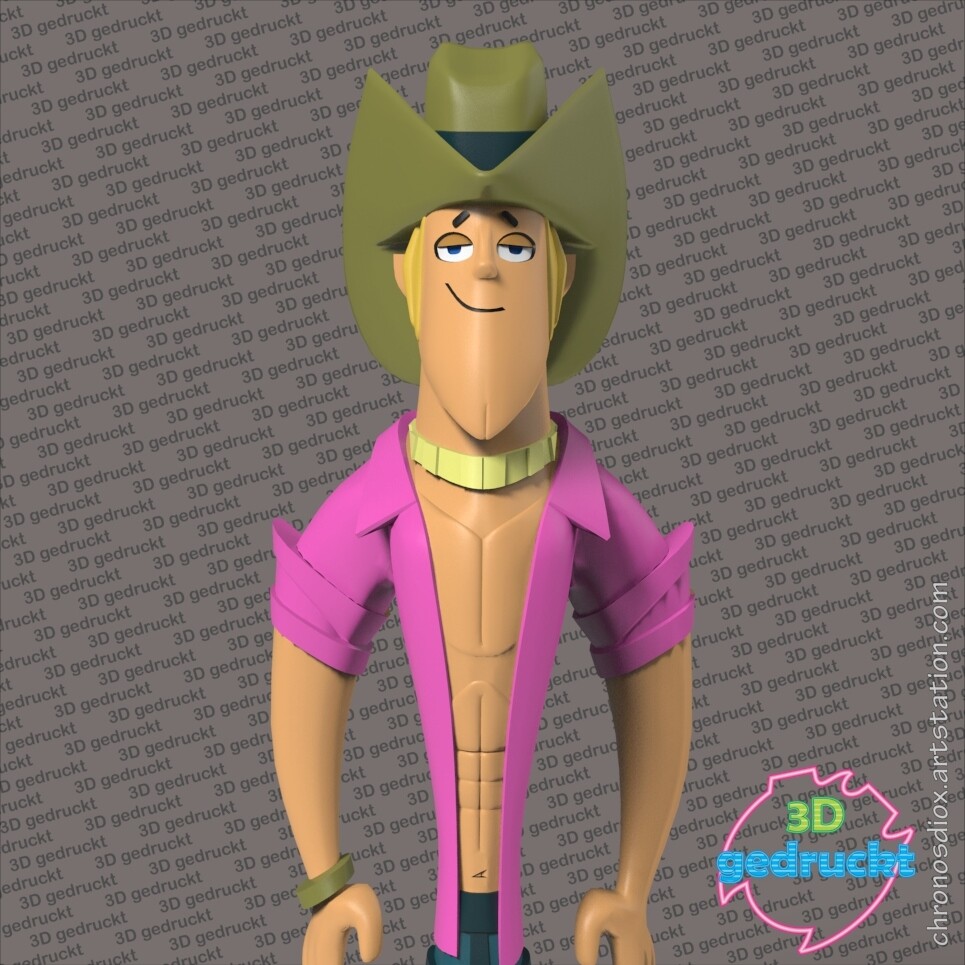 Mariano Castro Entenza - Geoff from Total Drama figure design