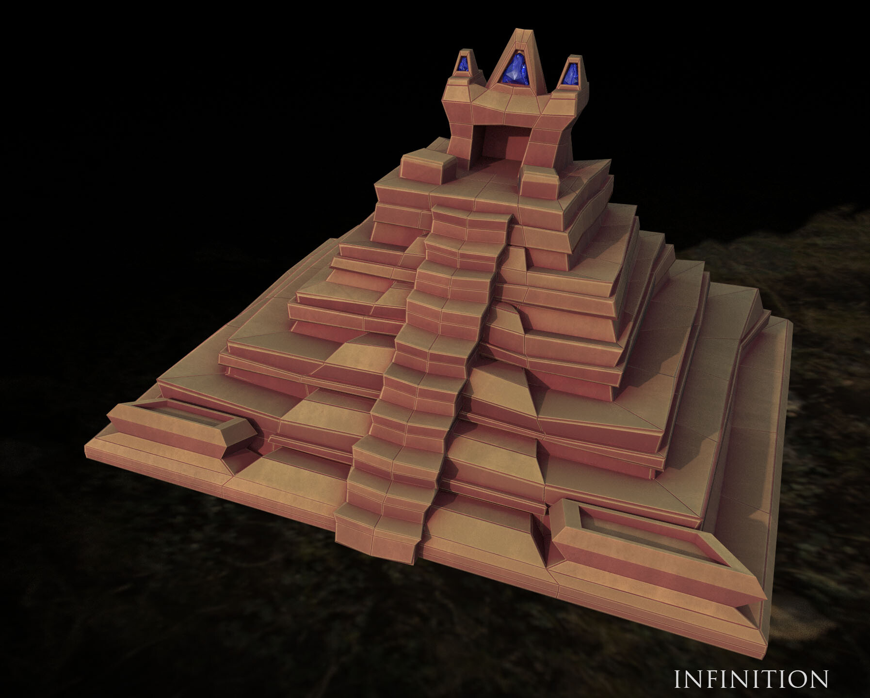 Fabien Polly - Stylized Low Poly Pyramid