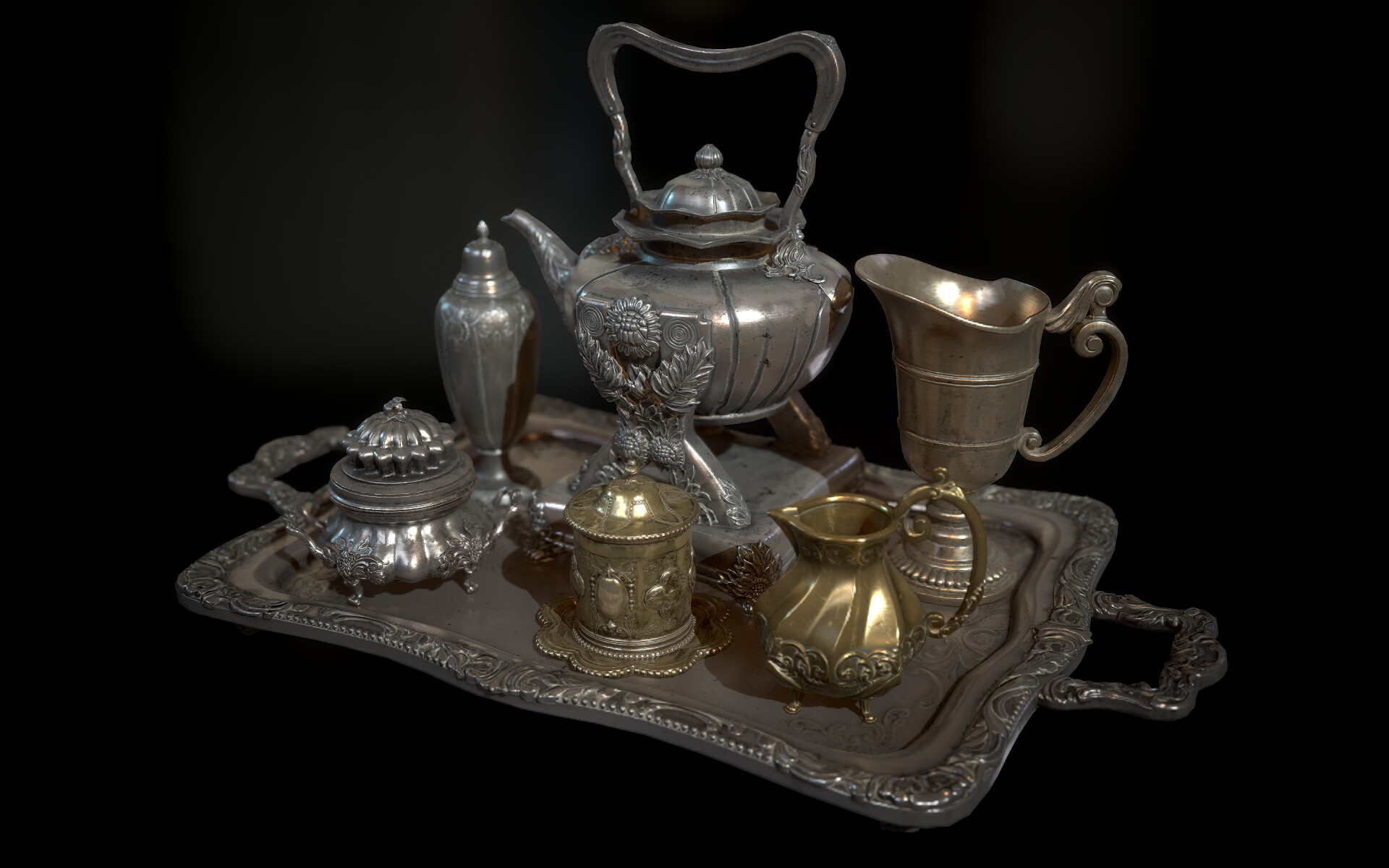 ArtStation - Tea set