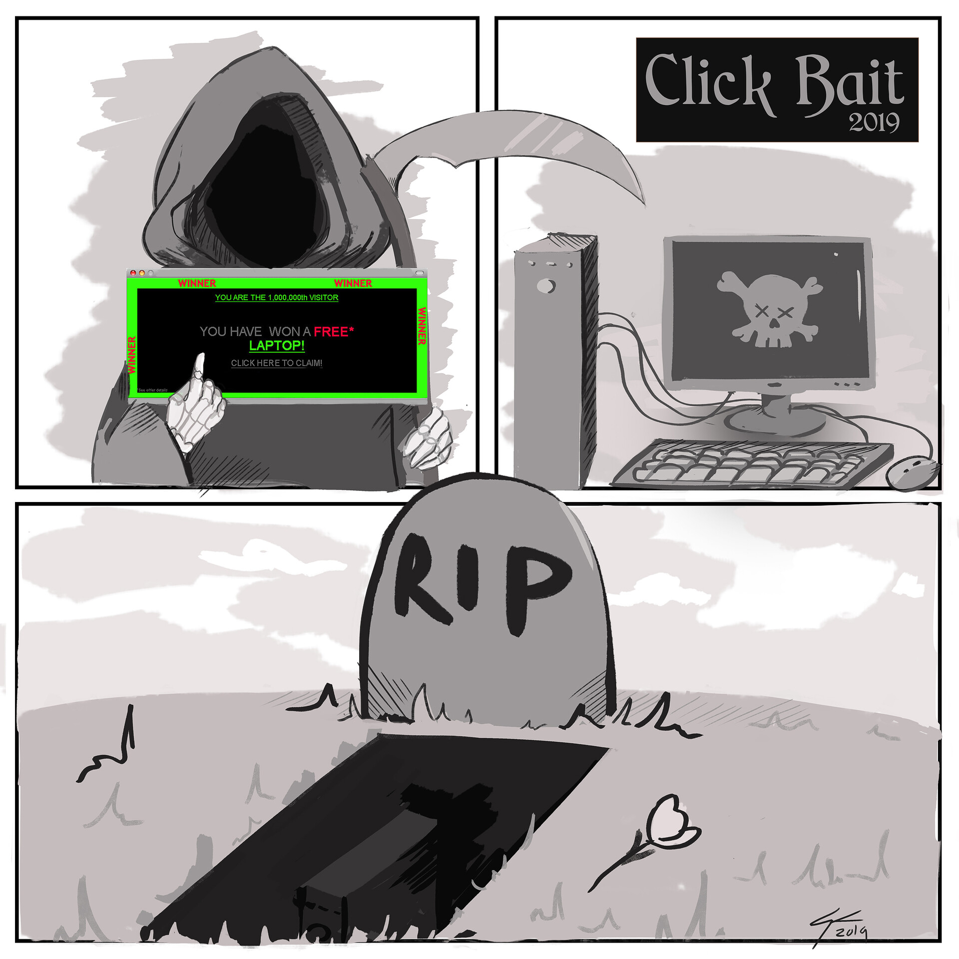 ArtStation - Click Bait Comic