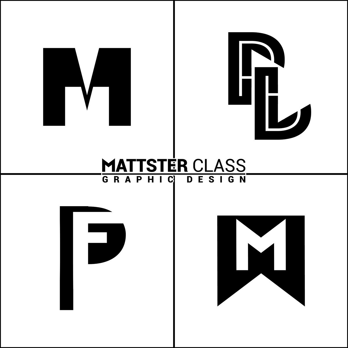 MattsterClass Graphic Design - Various Monograms Volume 1