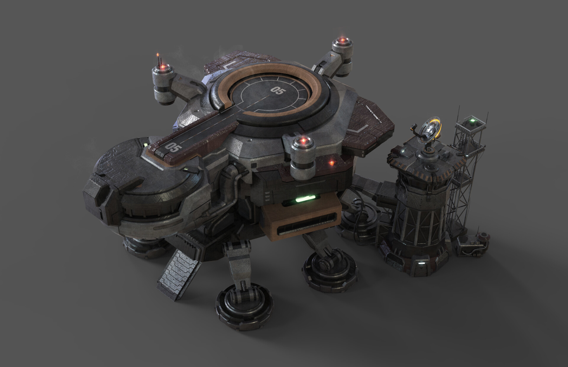 ArtStation - Starport & Control tower