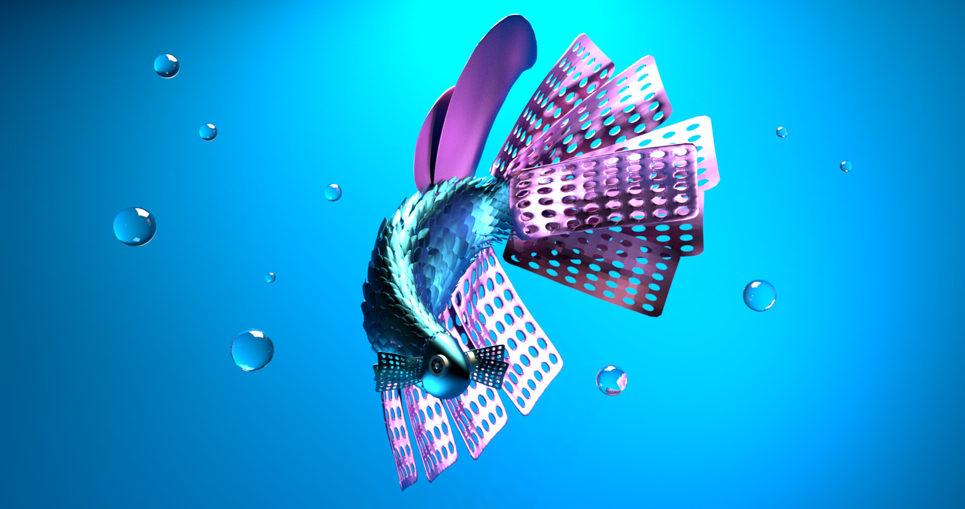 ArtStation - Beta Fish sculpture