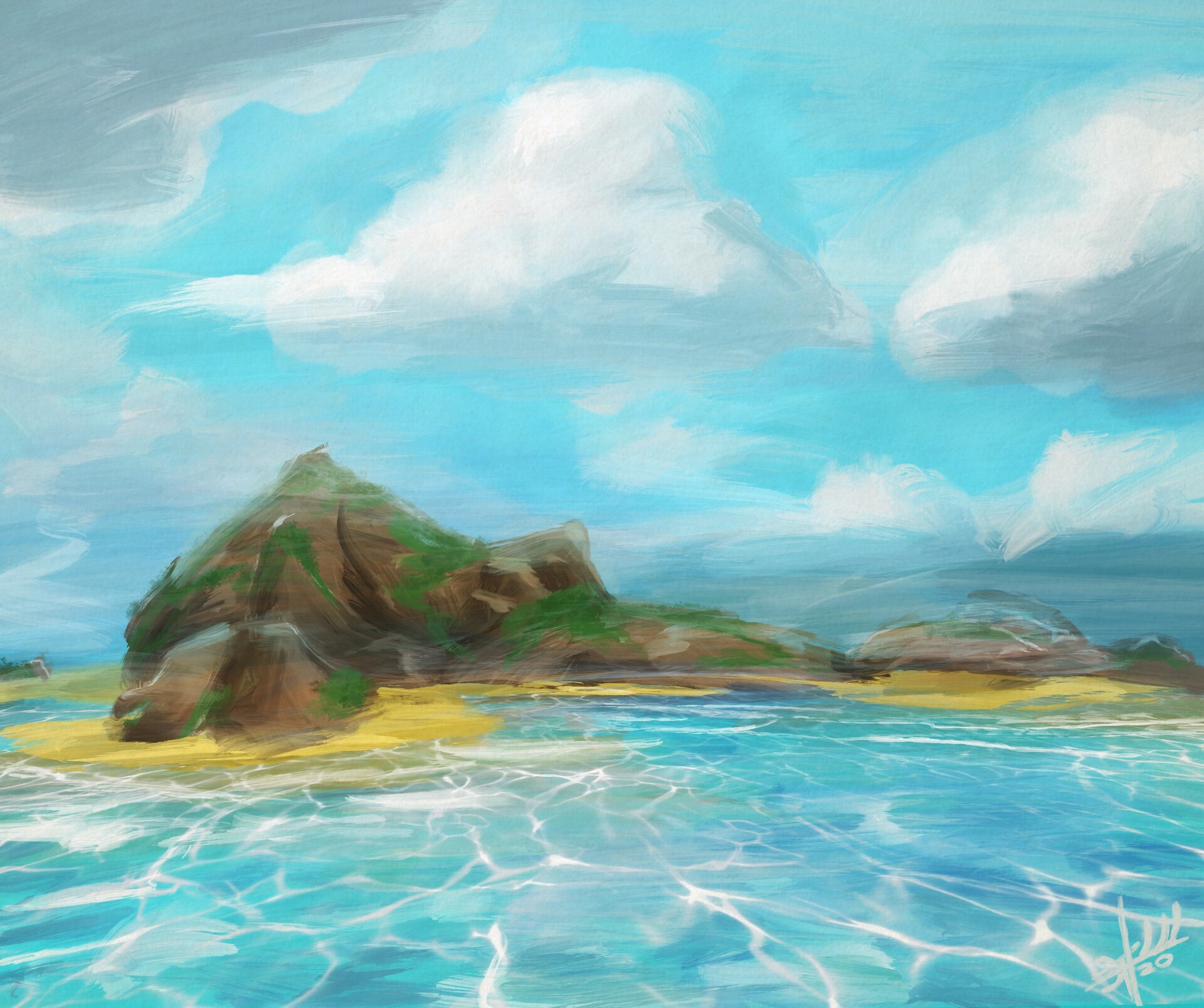 ArtStation - Uncharted 4 Landscape Study