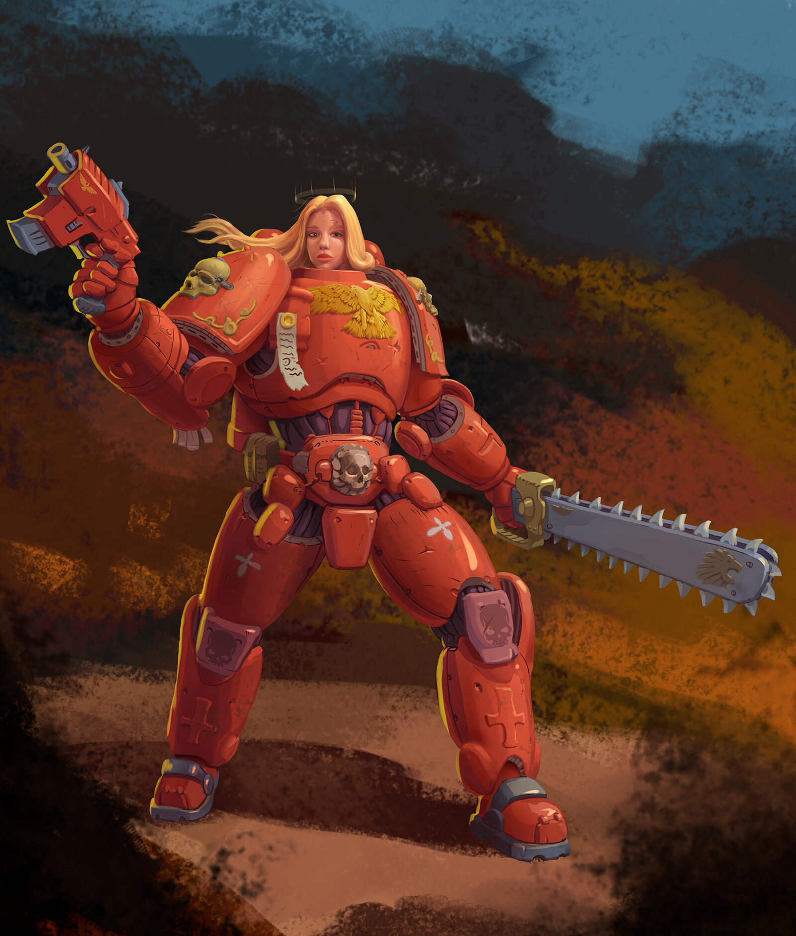 ArtStation - Red Angel