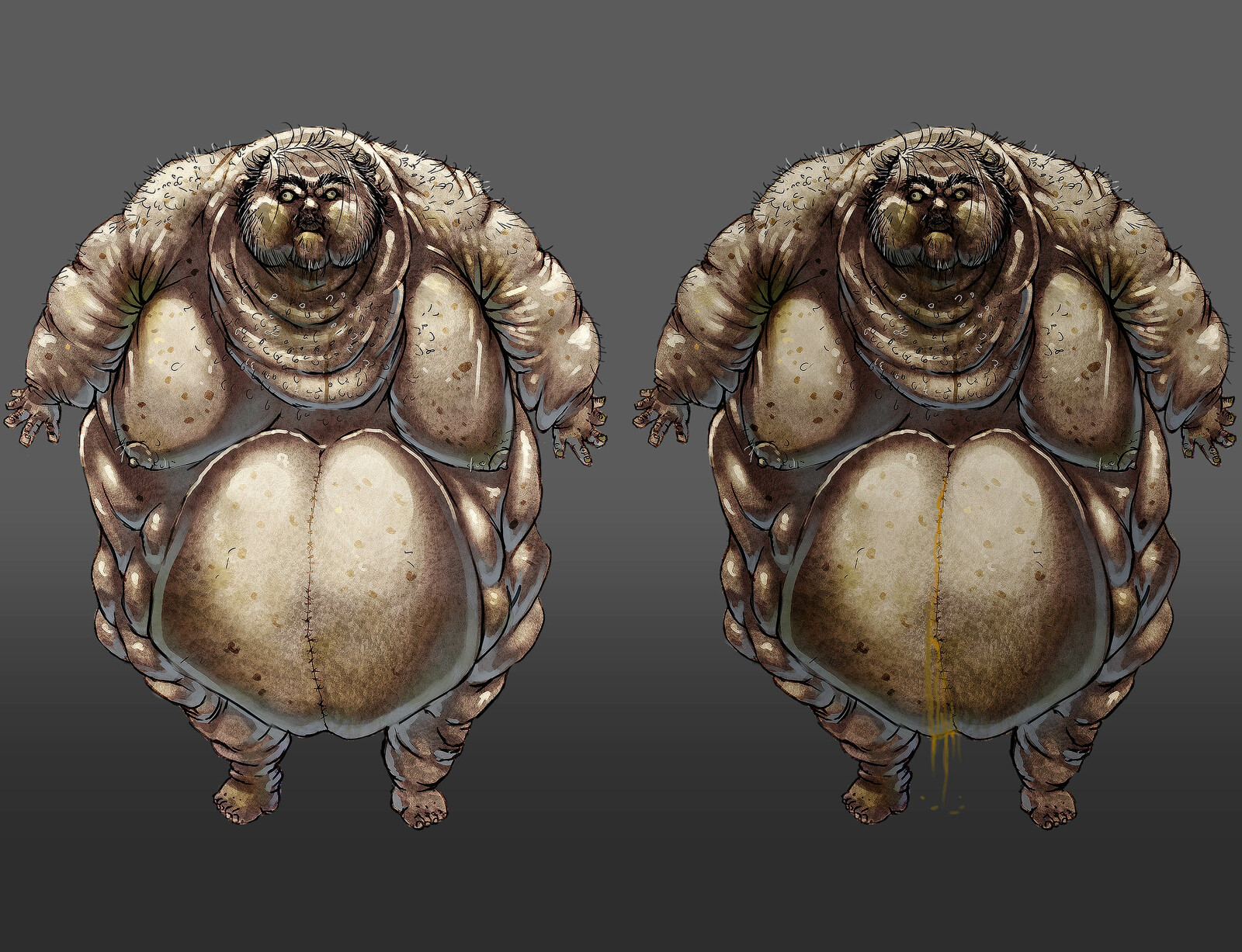 Luis Antonio Zamora Morales - Fat monster concept art