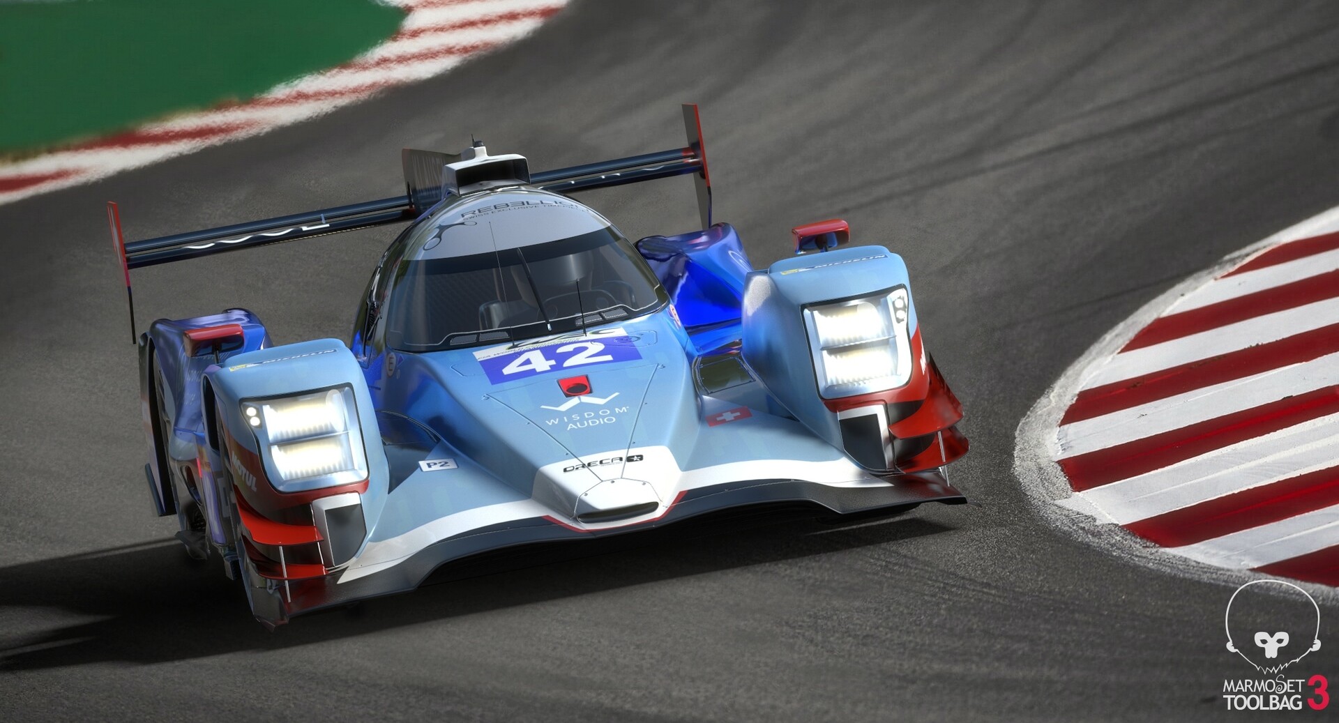 OpticalDreamSoft - Cool Racing WEC LMP2 Season 2019 2020 Oreca 07 3D model