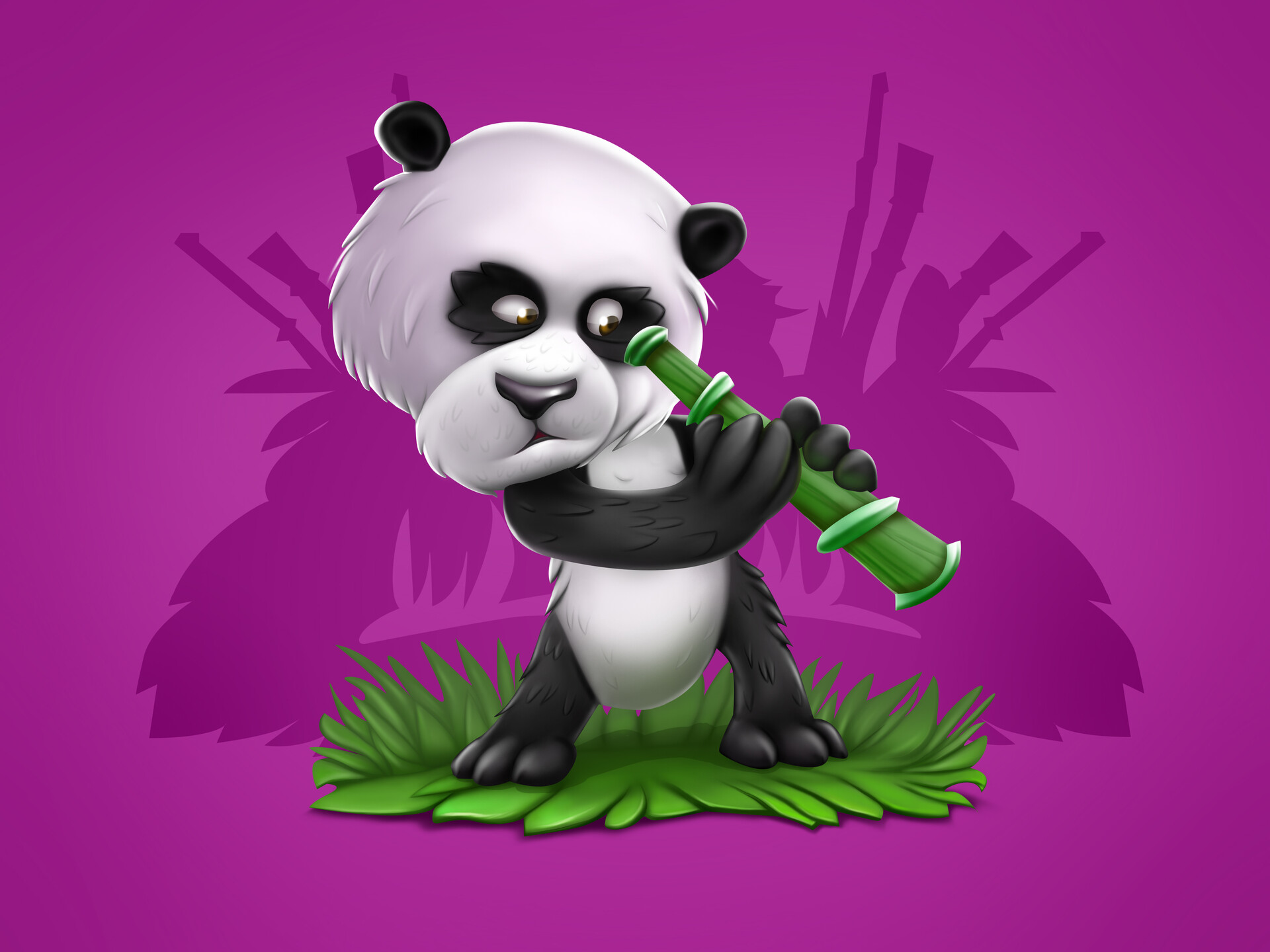 ArtStation - Panda Game, anna papushnikova
