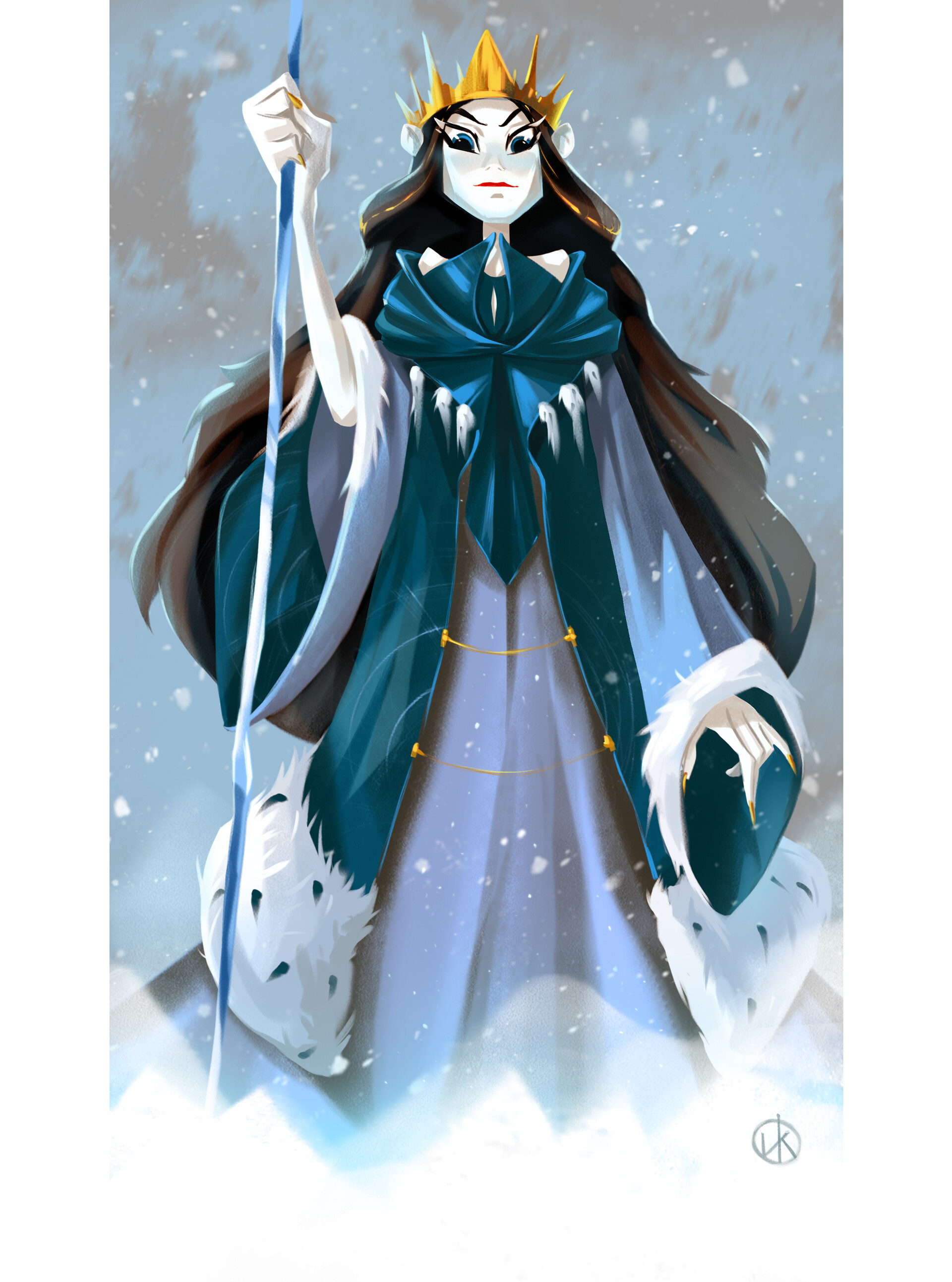 ArtStation - Character-White Witch JADIS 💙 ️🌨