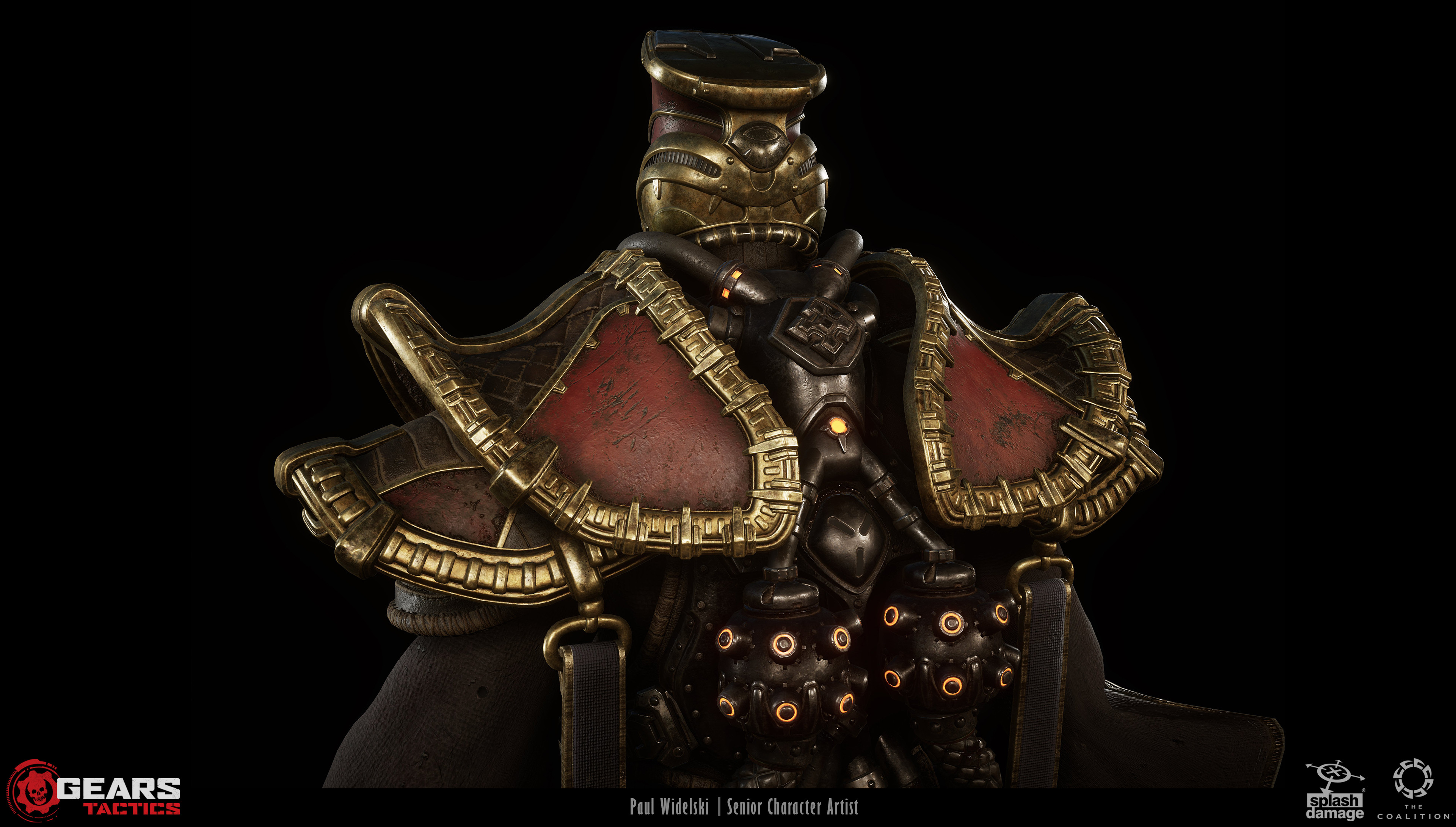 Paul Widelski - Gears Tactics - Ukkon Mask and Armour Textures