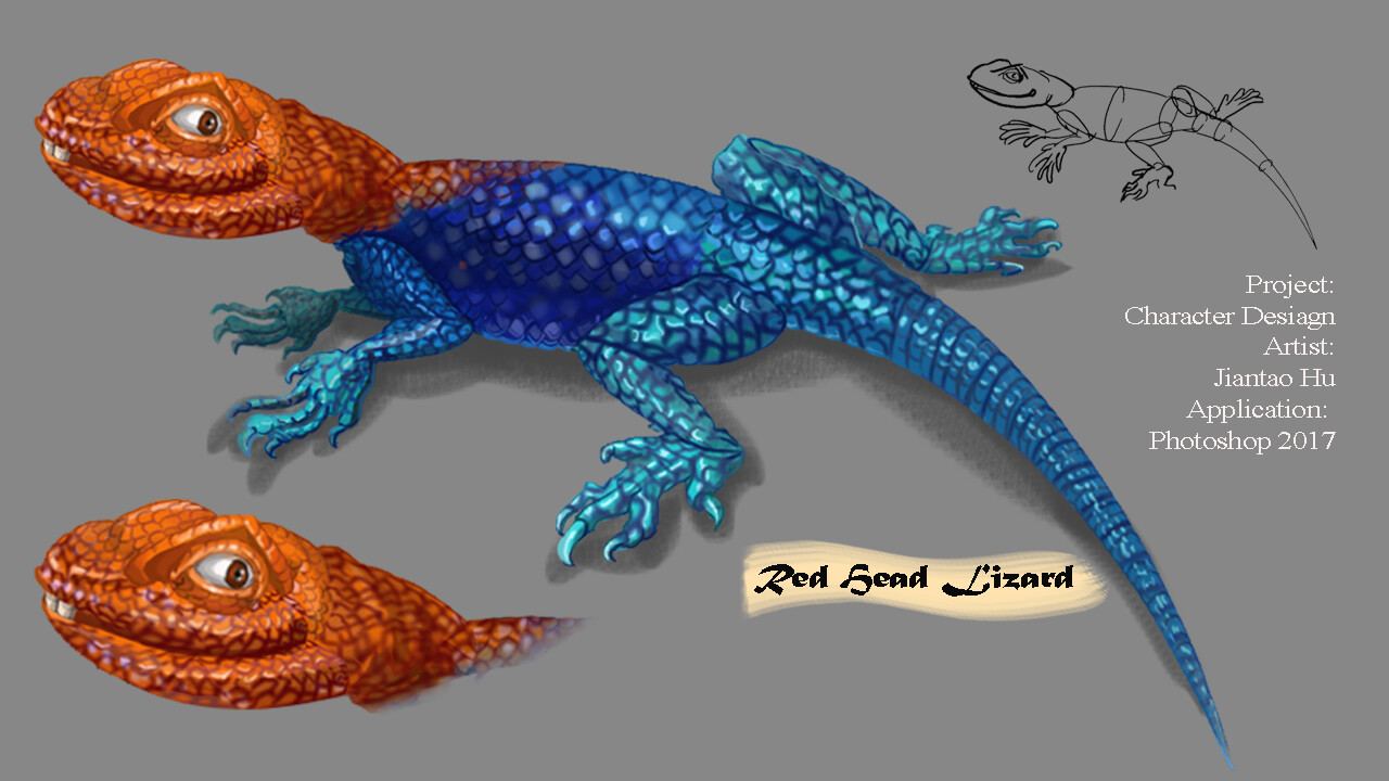 ArtStation - CHARACTER DESIGN- LIZARD
