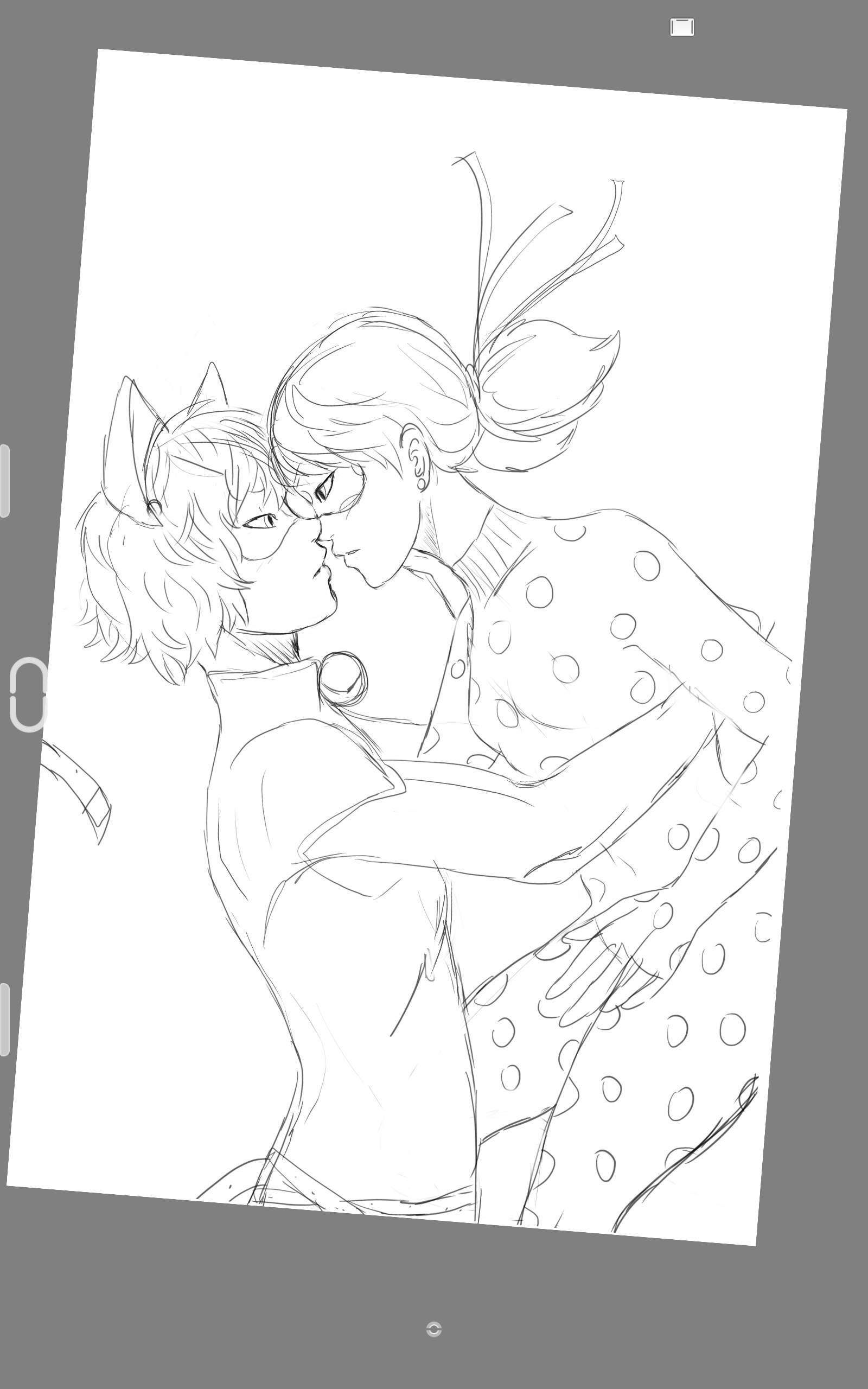 ladybug and cat noir kiss coloring pages