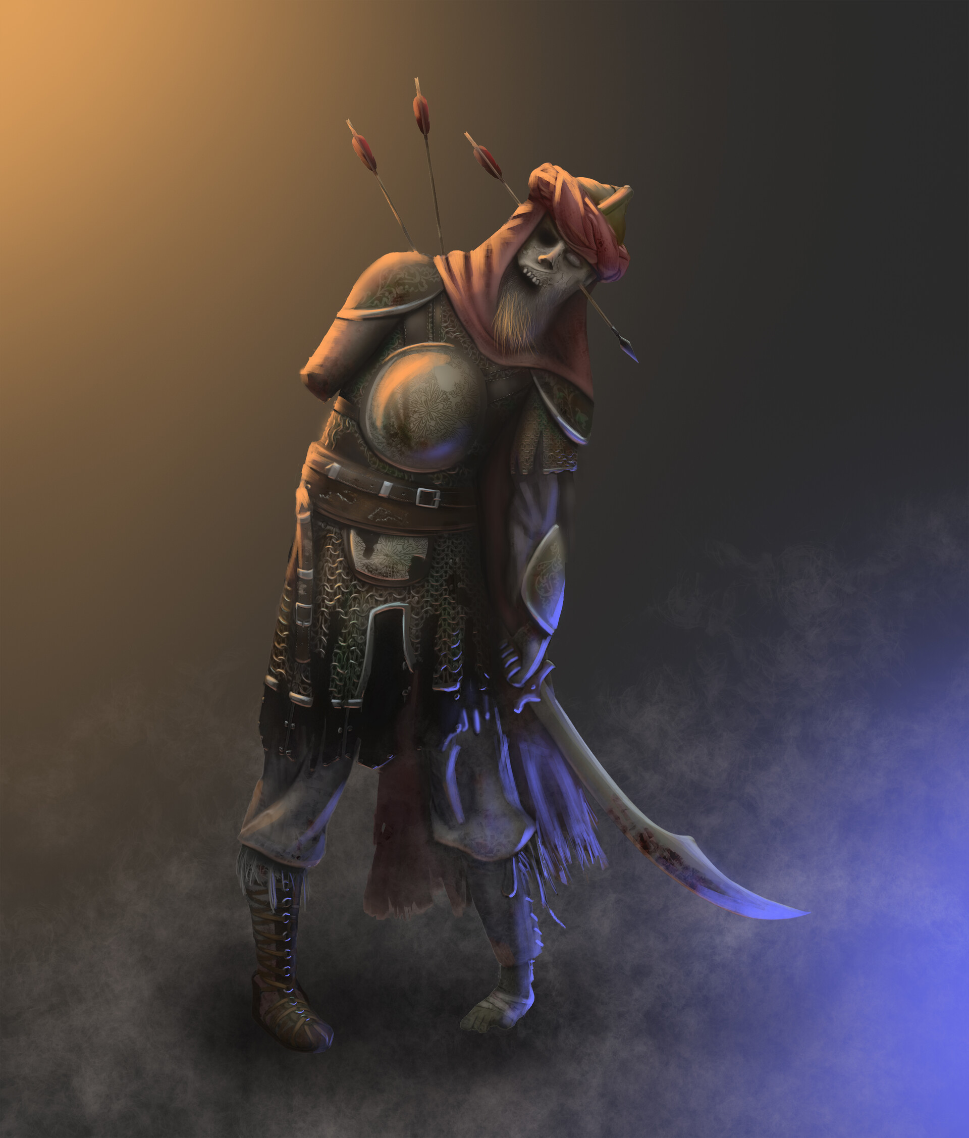 ArtStation - Undead middle eastern Soldier