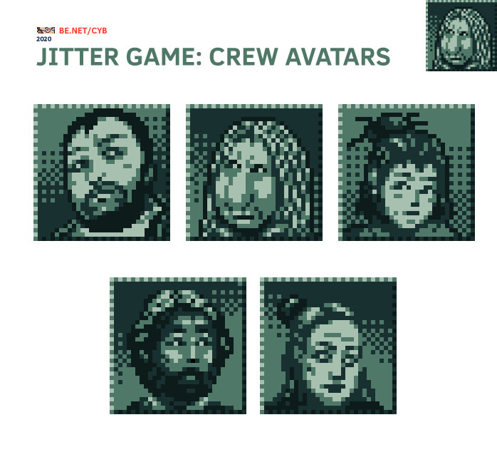 ArtStation - Jitter game: Crew avatars