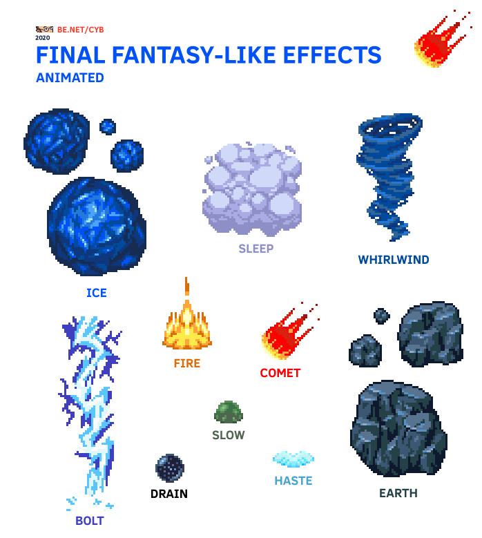 ArtStation - Final Fantasy-like animated effects