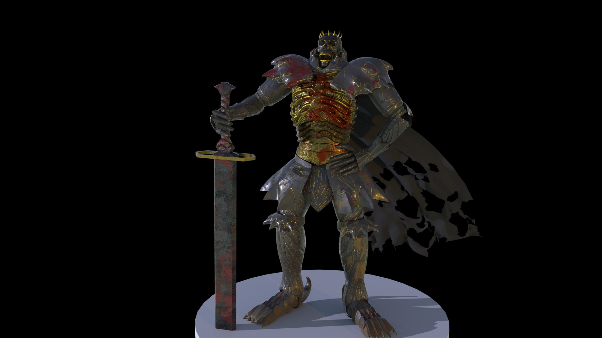 ArtStation - Skull Knight armor fan art