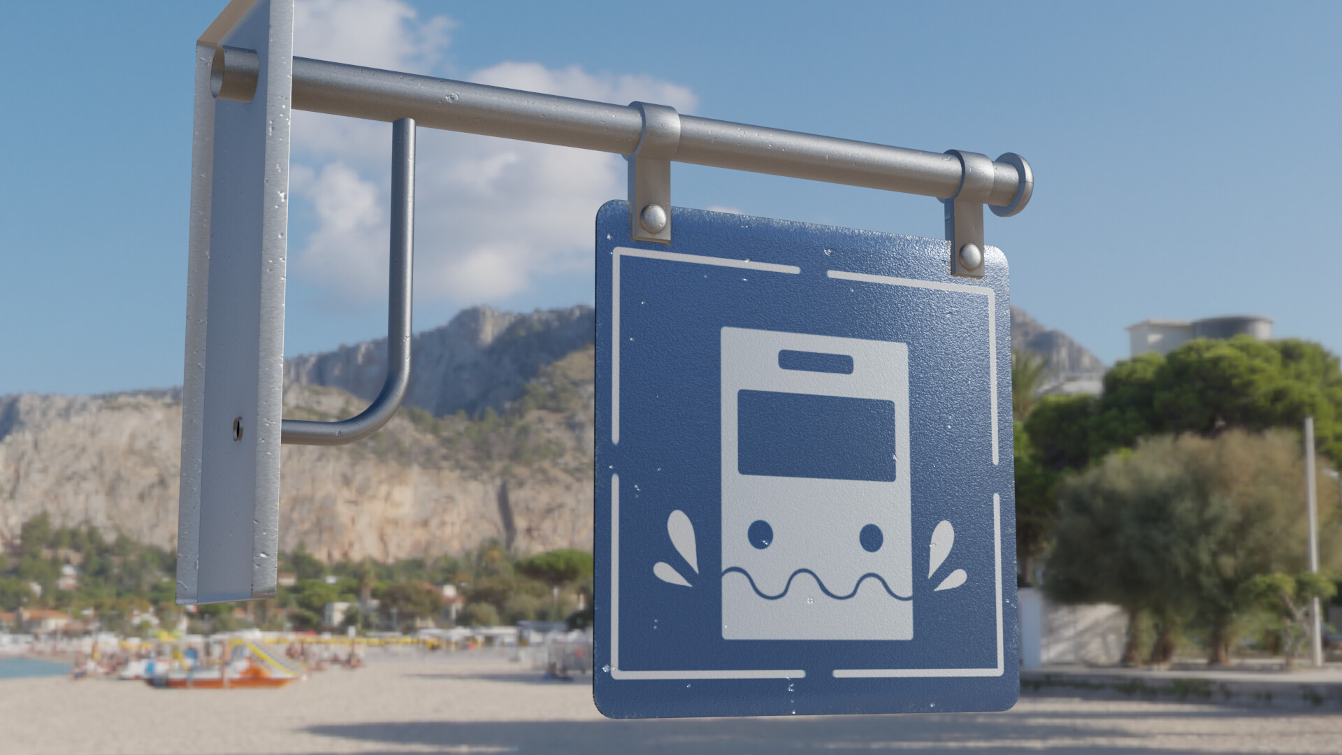 ArtStation - Water Bus Sign