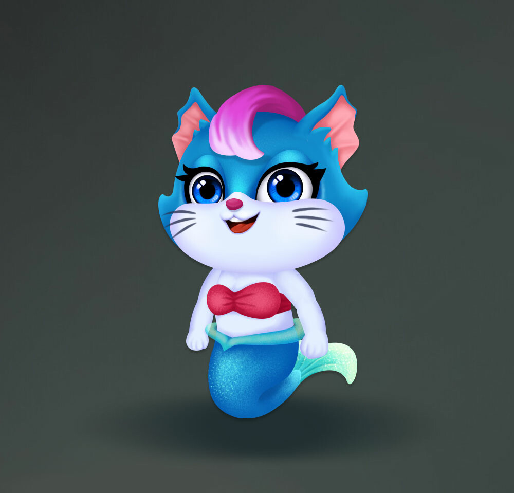 ArtStation - Cat mermaid