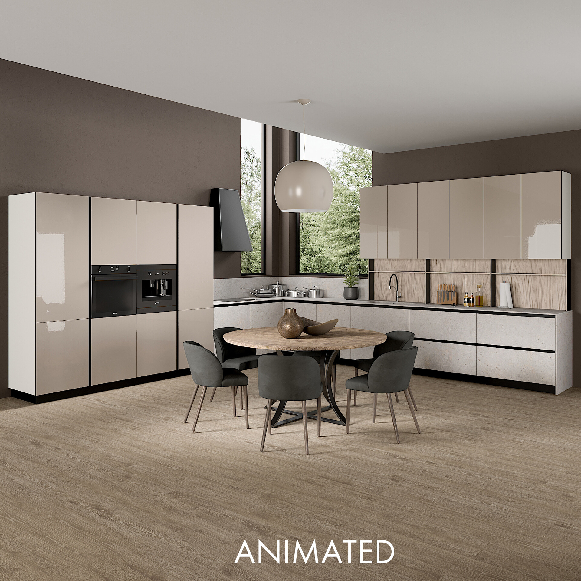 ArtStation - Realistic 3D model of Animated Kitchen created by NICE ...
