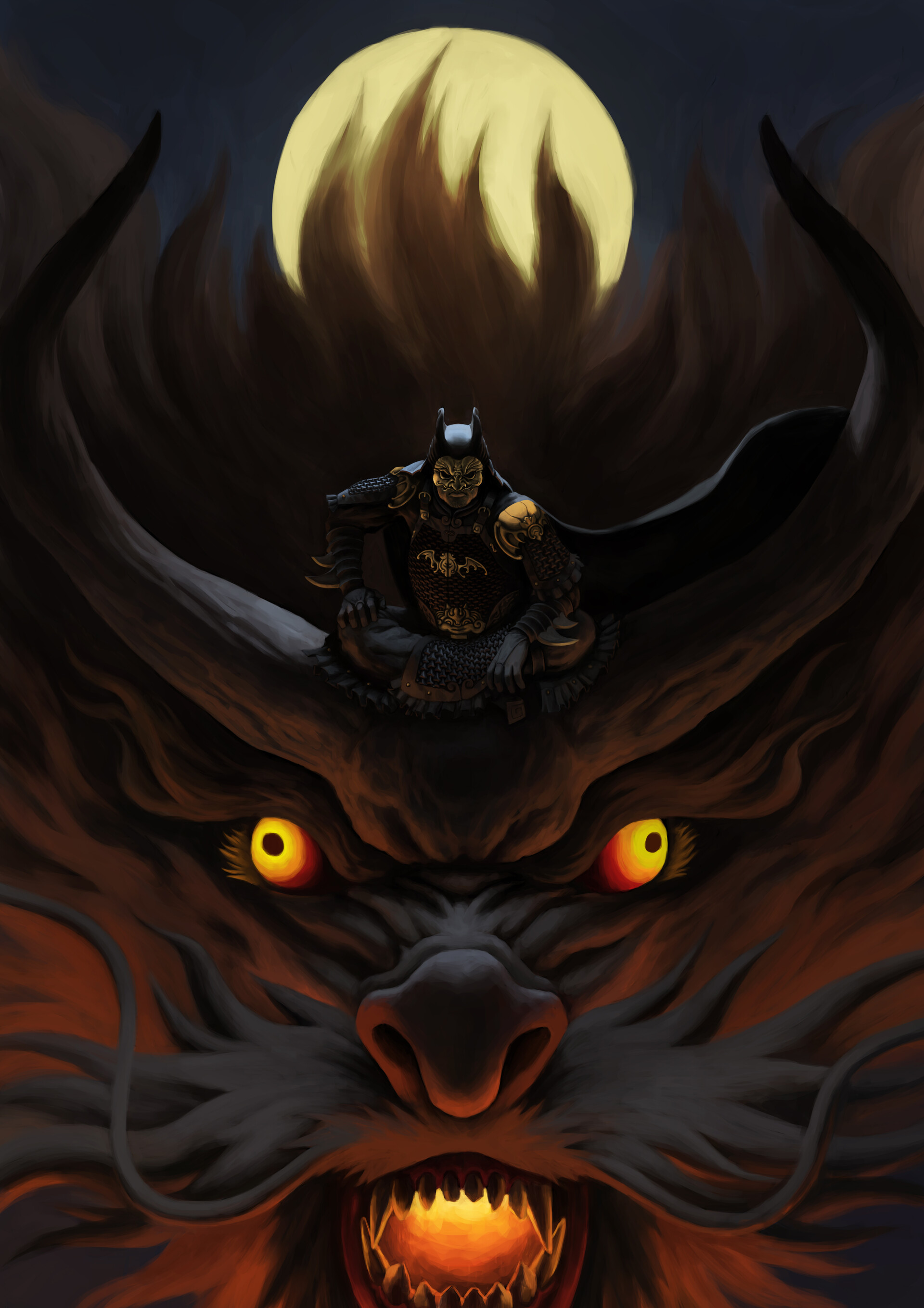 ArtStation - Dragon Knight Batman