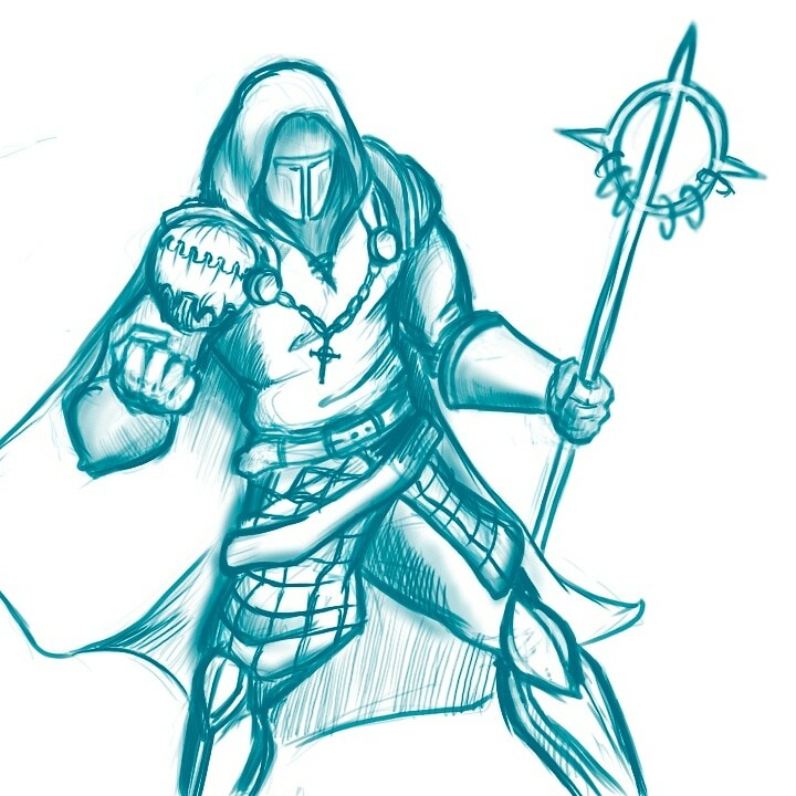 ArtStation - Concept knight, lineart