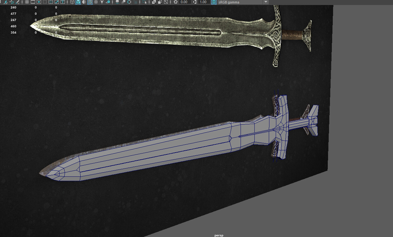 ArtStation - Skyrim Steel Sword