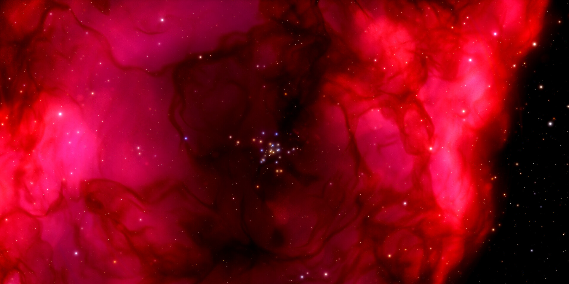 red nebula wallpaper engine