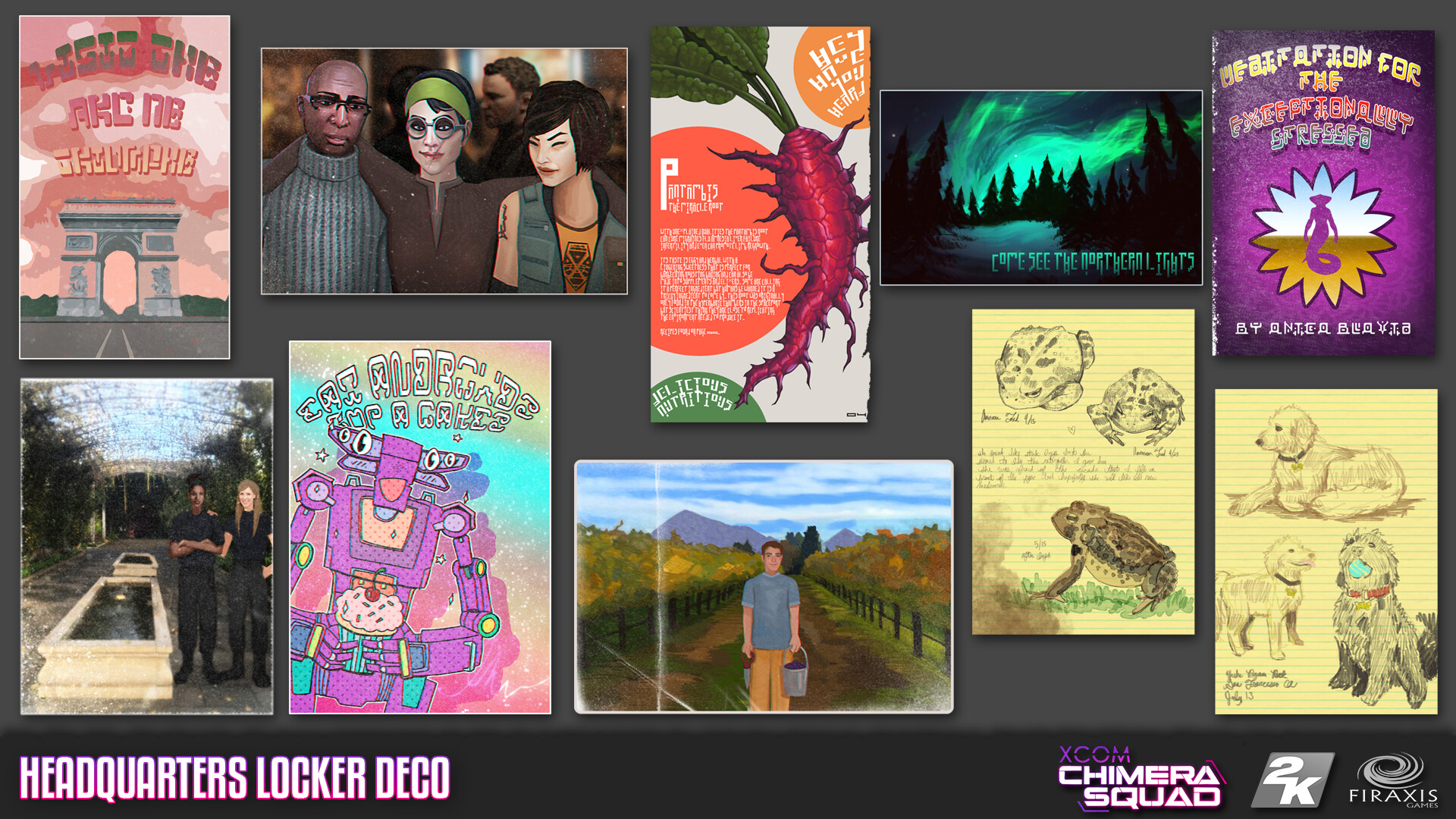 What do you think these drawing's on Torque's locker mean? : r/Xcom