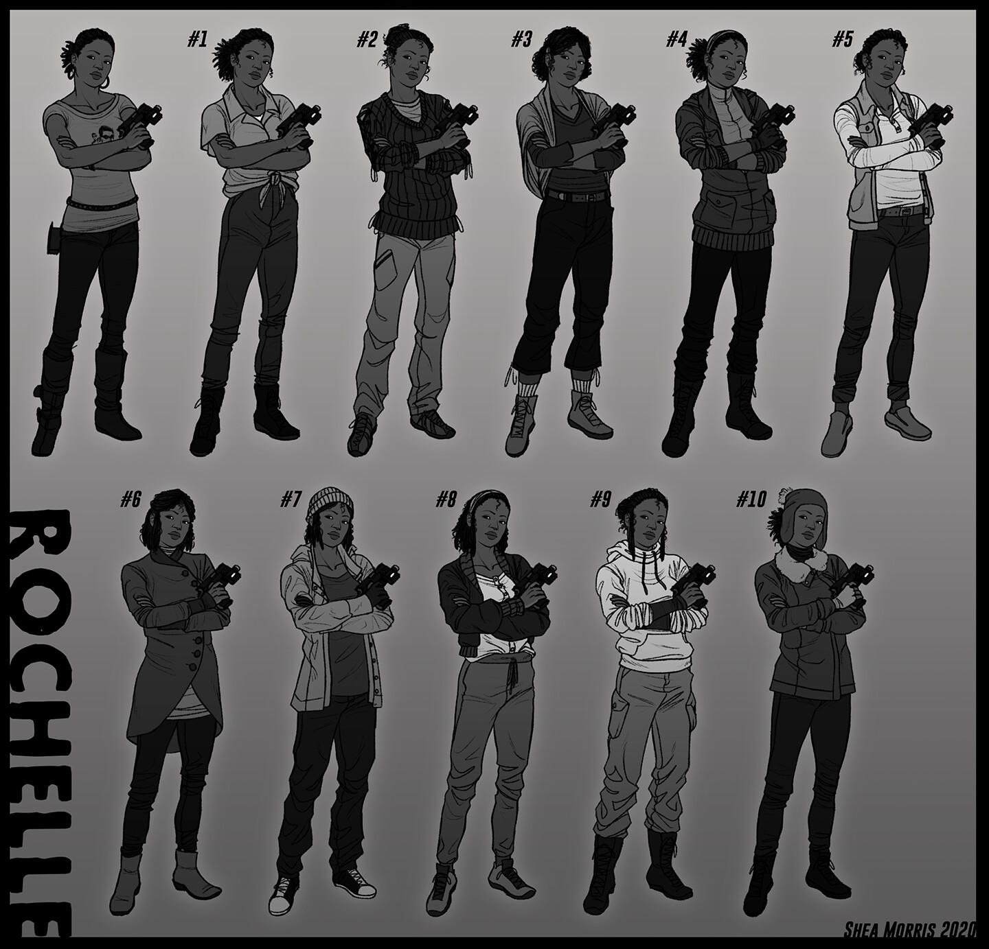 Shea Morris - Left 4 Dead: Post-Canon Character Design Exploration